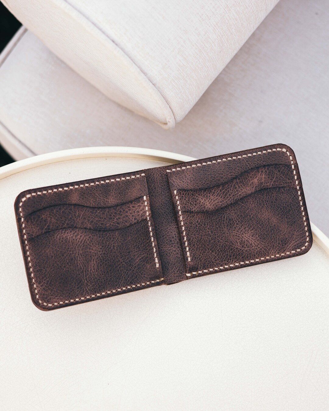 Personalised Classic Men's Wallet / Handmade Genuine Leather Wallet ...