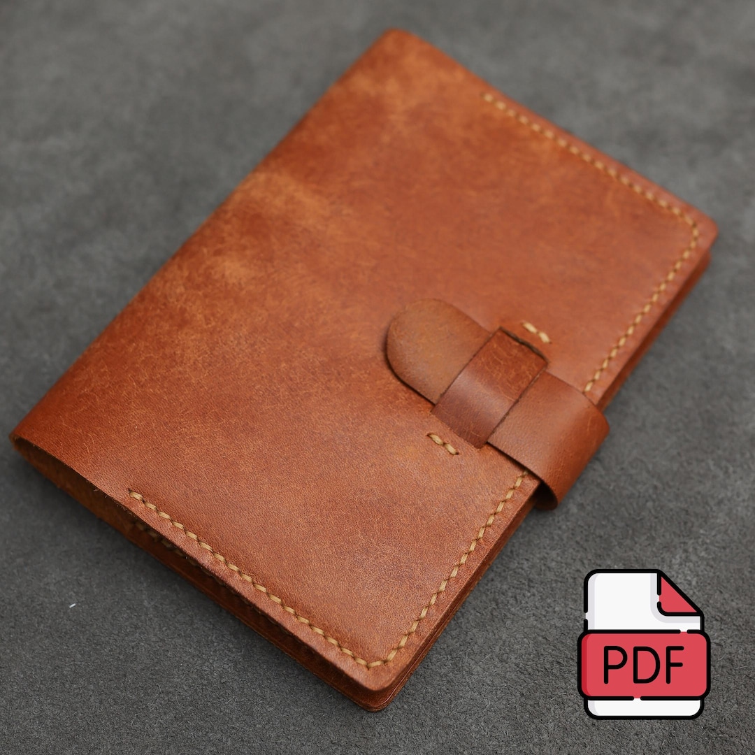A6 Leather Notebook Template: DIY Crafting Pattern (PDF) - Etsy