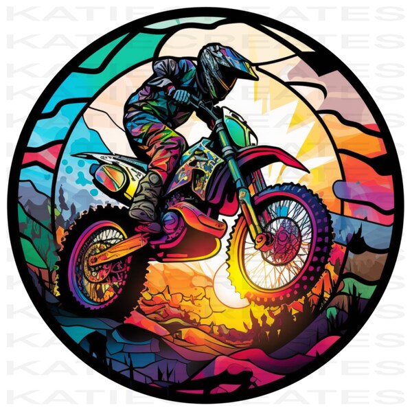 Stained Glass Bike - Etsy