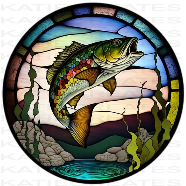 Stained Glass Fish - Etsy
