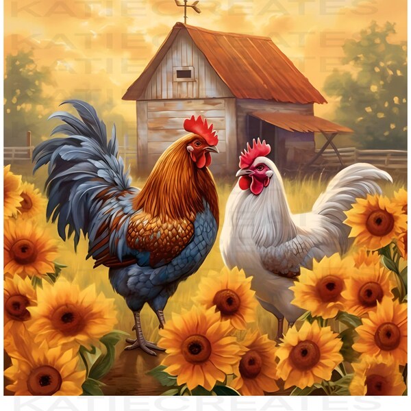 Country Rooster - Etsy