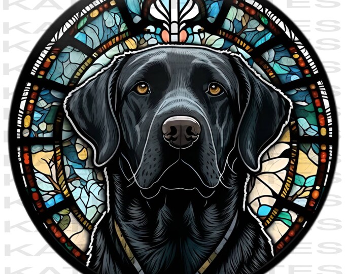 Handmade Blown Glass Dog Sitting Black Lab Labrador Retriever - Etsy