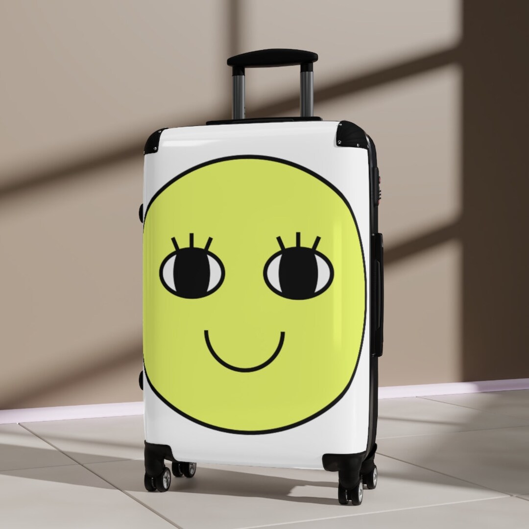 Don't Worry Be Happy Smiley Face Suitcase, Positive Vibes, Positive ...