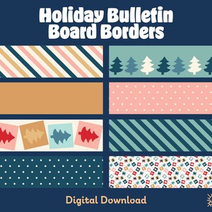 Holiday Bulletin Board Border Printable Bulletin Board - Etsy