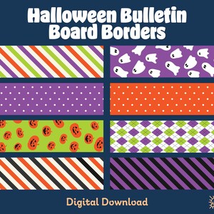 Halloween Bulletin Board Border Classroom Decor Bulletin - Etsy
