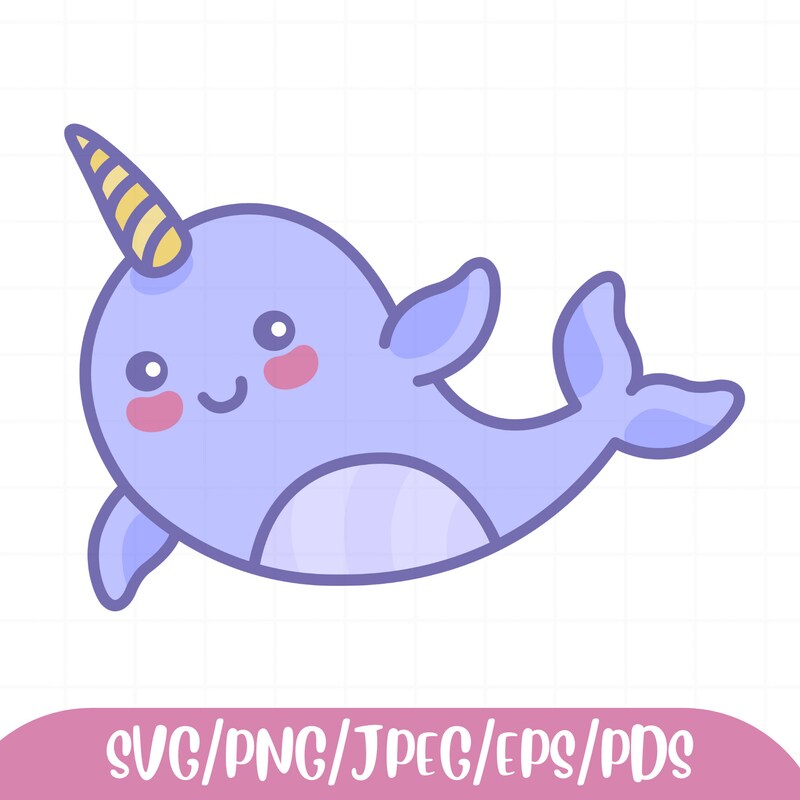 Kawaii Narwhal - Etsy