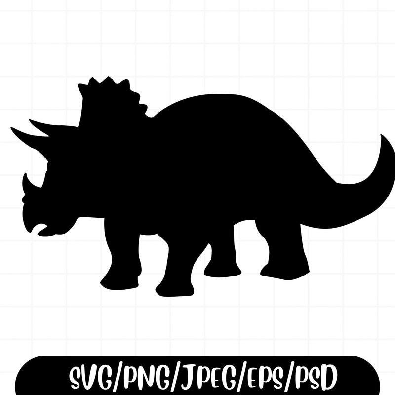 Triceratops Svg - Etsy
