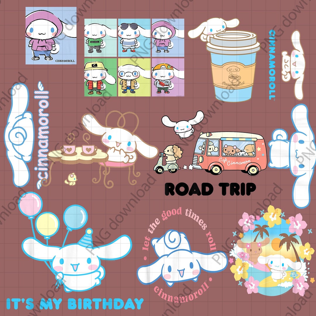 Cute Cin-moroll Png Cinna S-nrio Png Kawaii Crown Cinna Png - Etsy