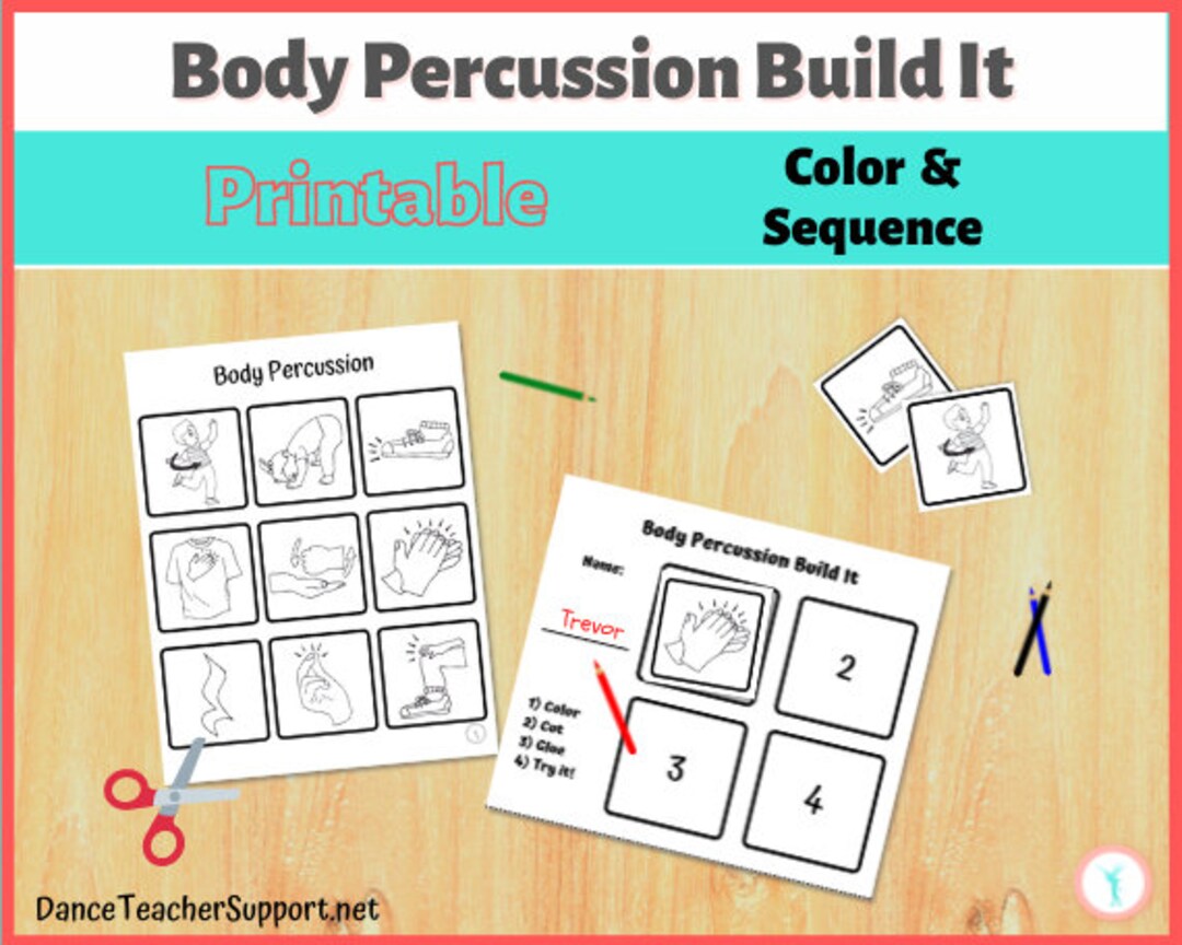 Body Percussion Build It Activity - Etsy