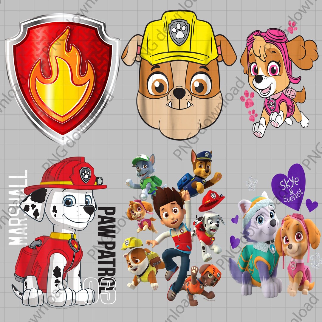 Paw Png Patroi Png Paw Birthday Patroi Birthday Patrol Png - Etsy