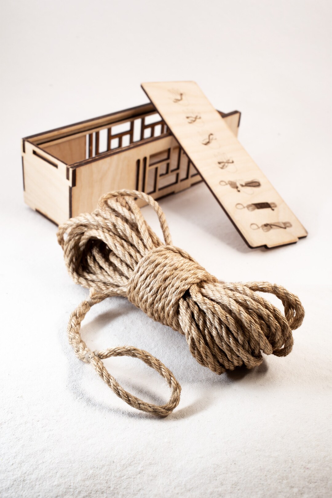 Hojo Jutsu Rope + Wooden Box - Etsy