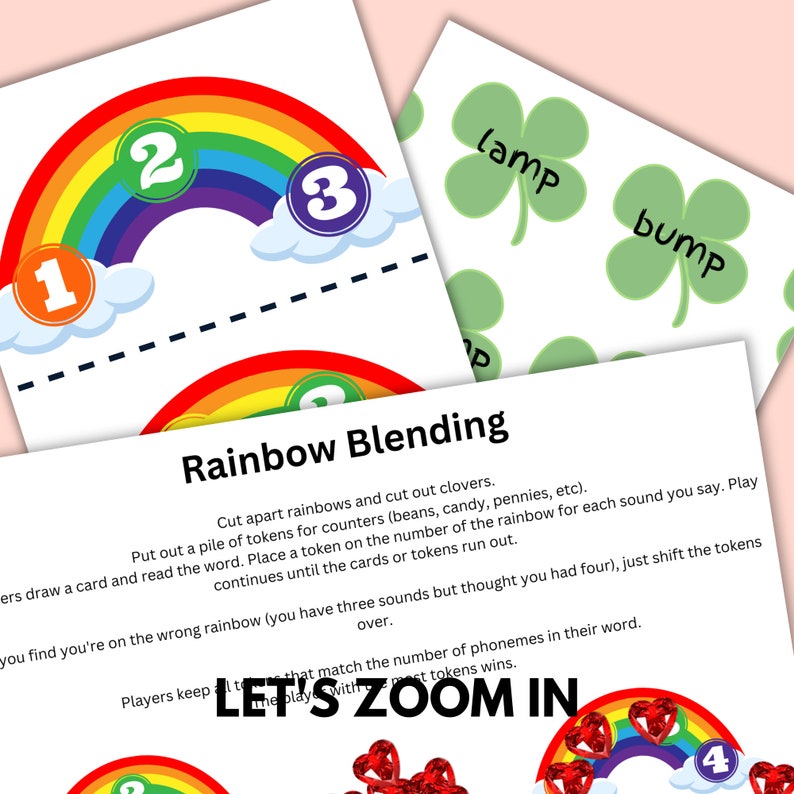 Rainbow Blending: Educational Activities, Digital Download, Worksheet ...