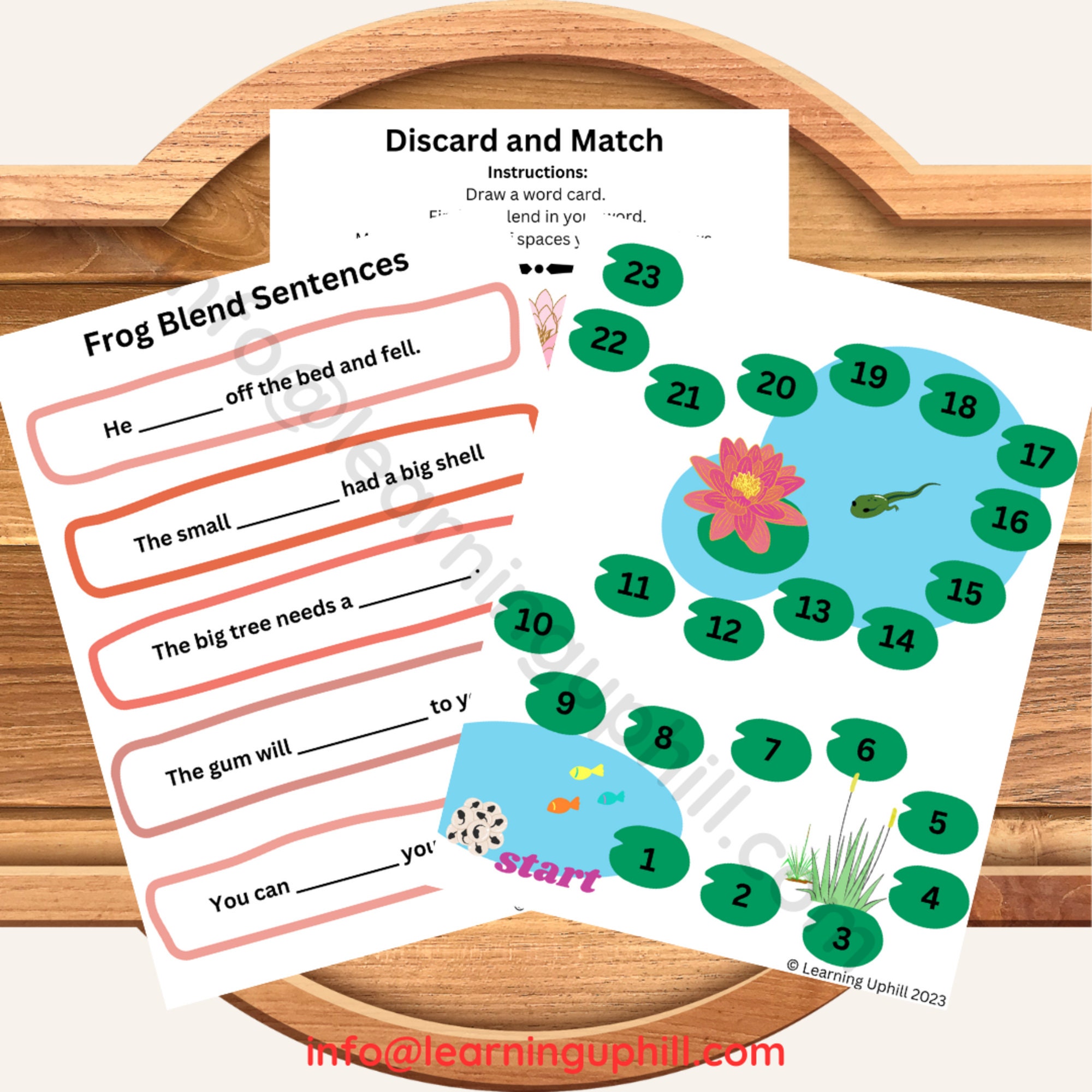 Frog Blends 2 In 1 Game: Printable Phonics Game, Learning Support ...