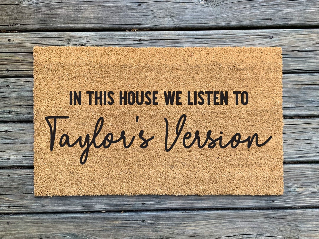 Taylor's Version Doormat // Taylor Swift Decor // Welcome Mat // Coir ...