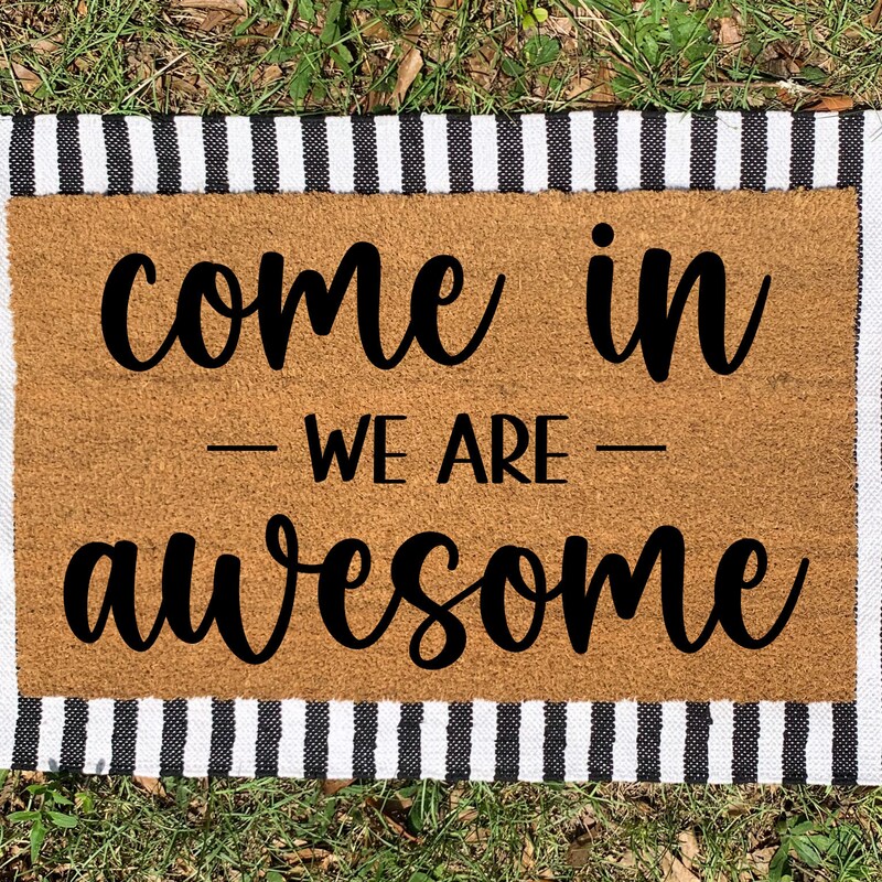Come as You Are Doormat - Etsy