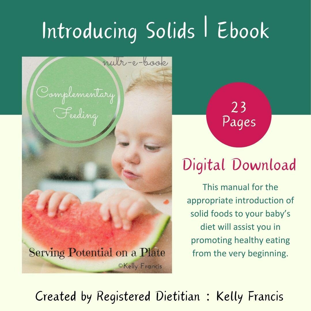 Introducing Solids to Babies | Complementary Feeding - Etsy