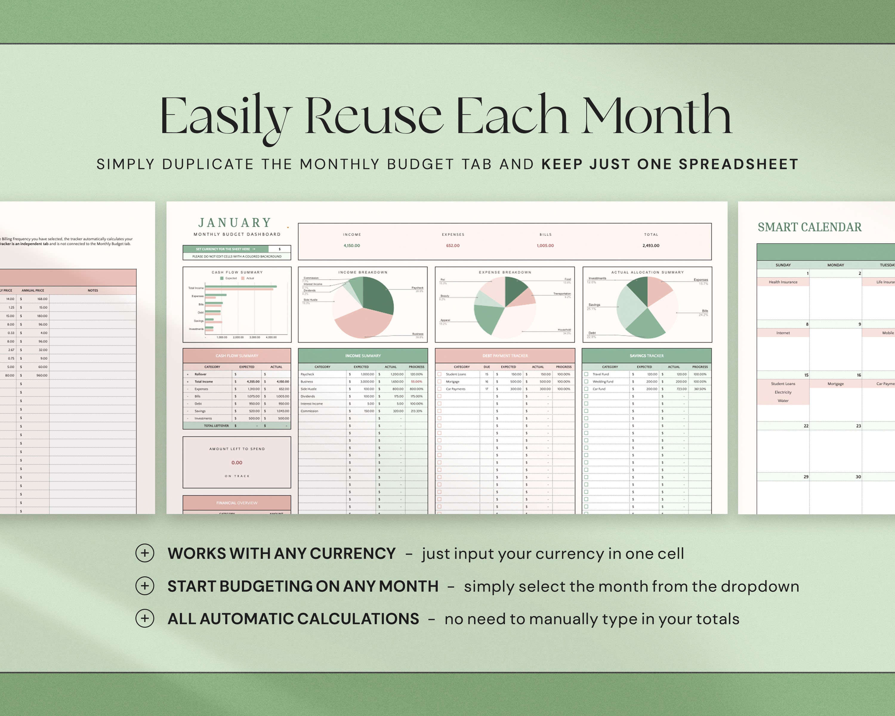 Ultimate Monthly Budget Spreadsheet Excel Budget Template - Etsy UK