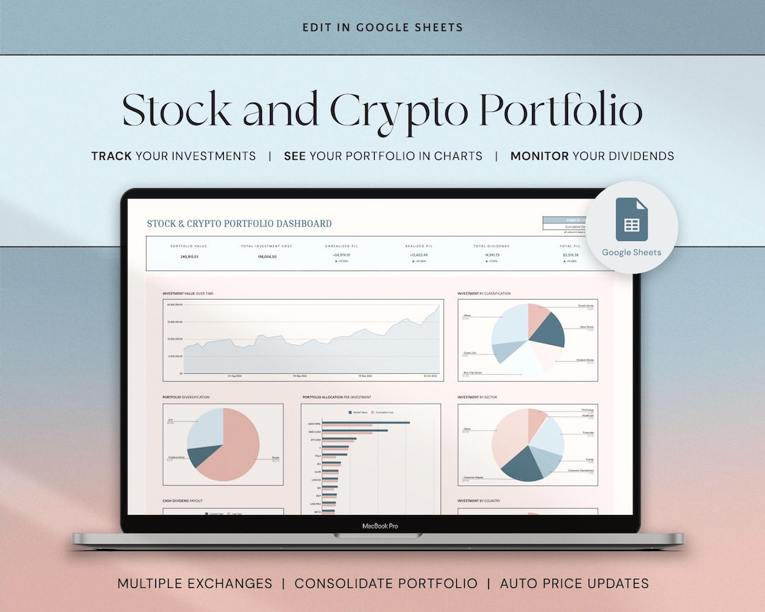 Investment Tracker Stock Portfolio Spreadsheet Google Sheets Trading ...