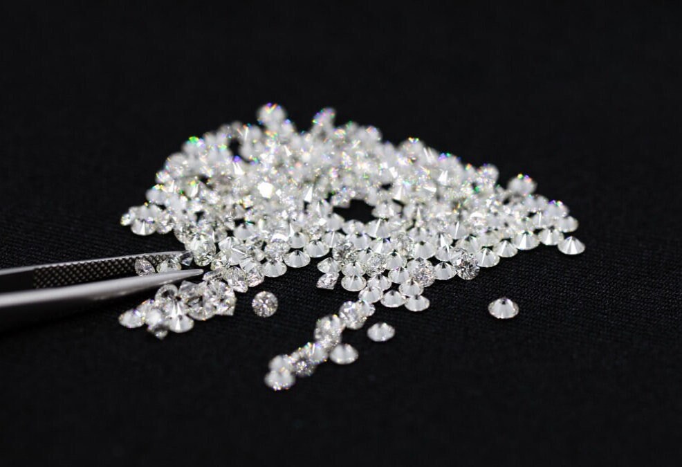 1mm 3.2mm Melee Diamond Round Brilliant Lab Grown Loose Diamond White ...