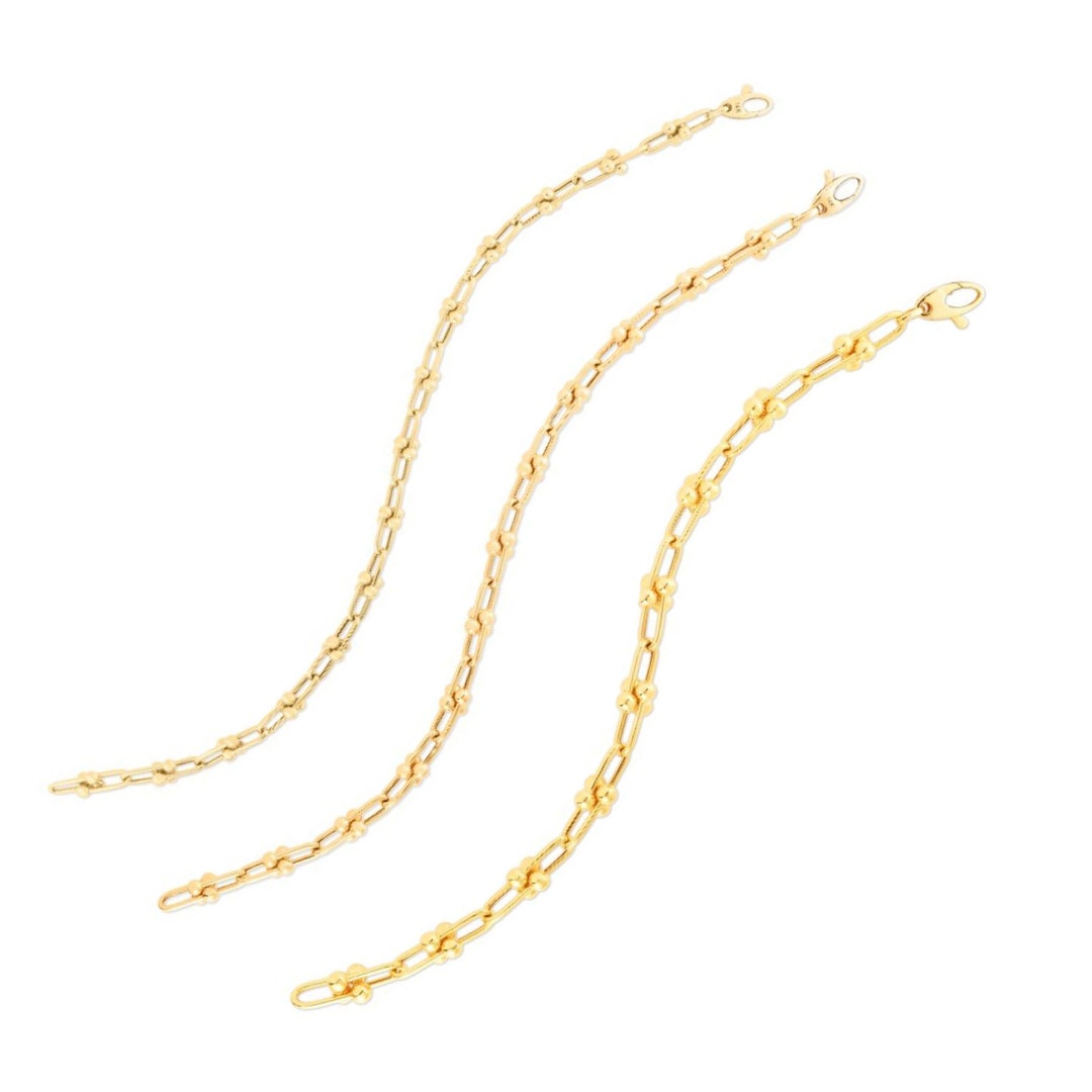 14k Gold Jax Link Chain - Etsy