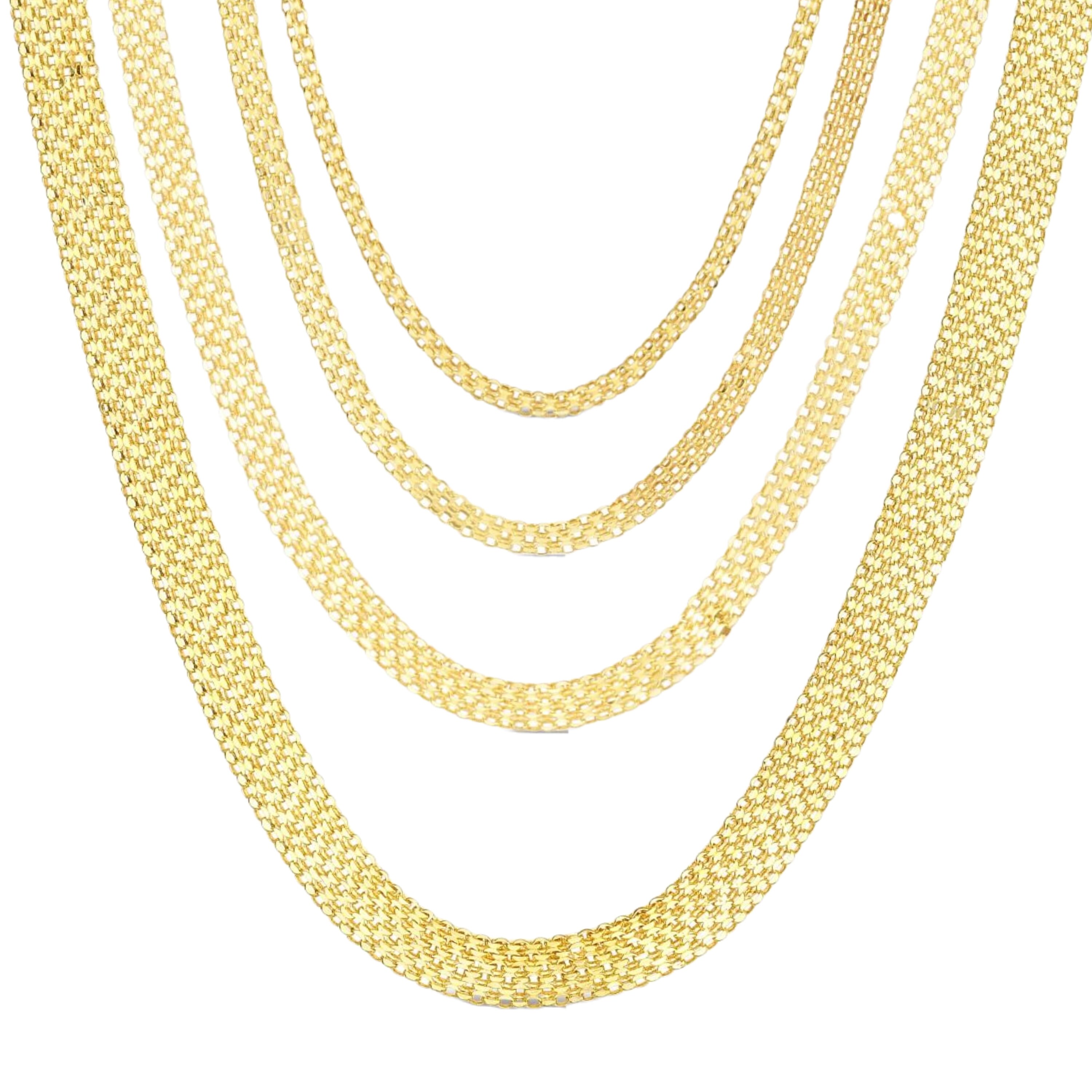 14K Gold Bismark Chain, Available in Multiple Widths and Lengths ...