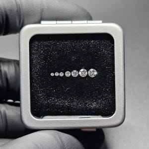1mm - 3.2mm Melee Diamond Round Brilliant Lab Grown Loose Diamond White ...