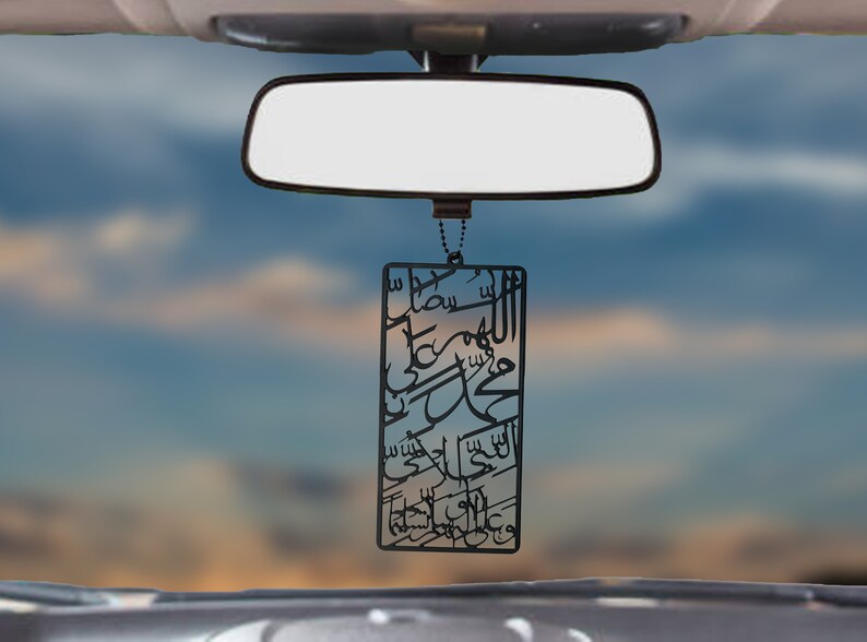 New ALLAH Muhammad Arabic Islamic Muslim Pendant Chain Car - Etsy