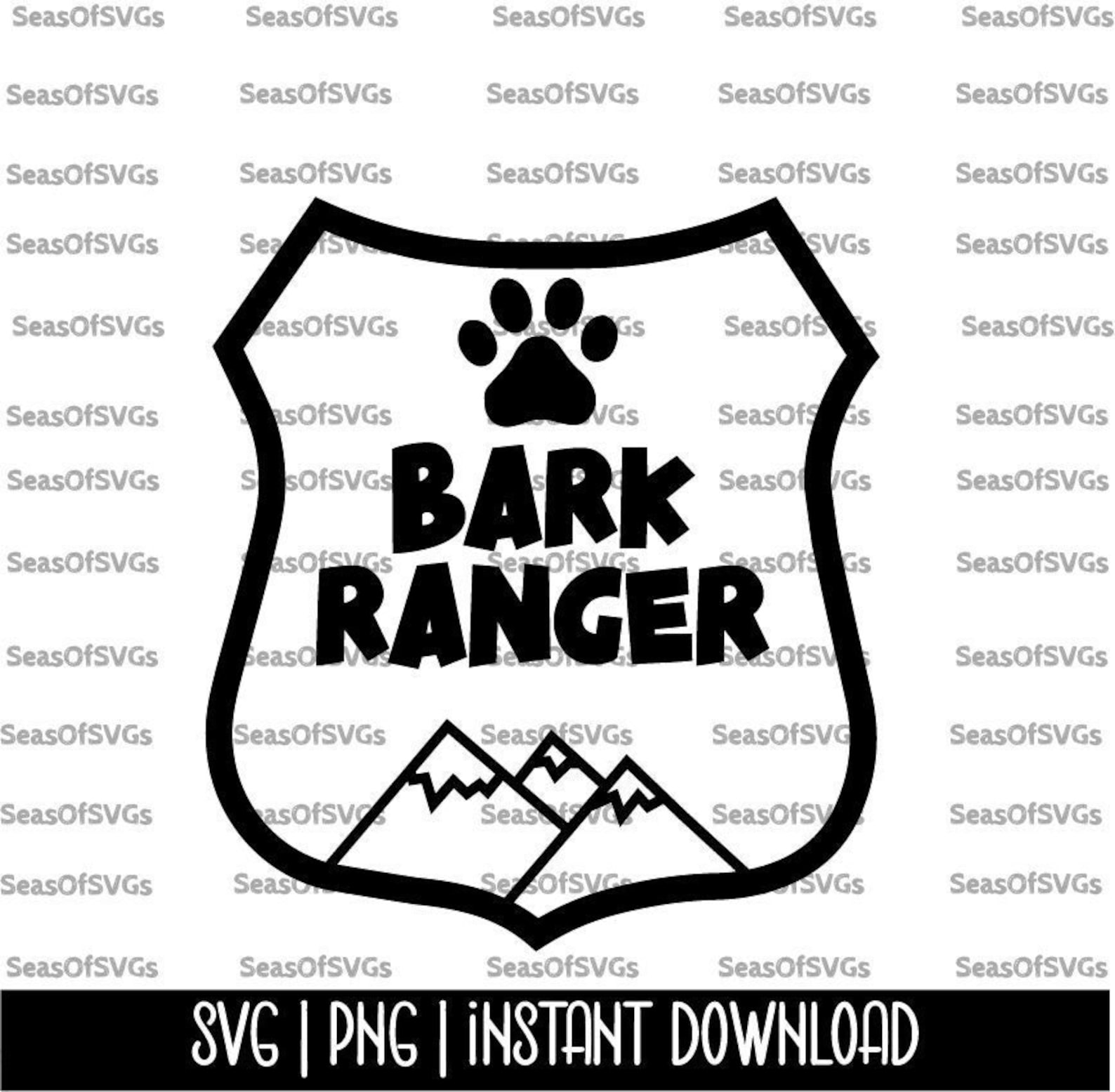 Bark Ranger SVG PNG | Hiking Dog Svg Png | Digital Download, Cut File ...