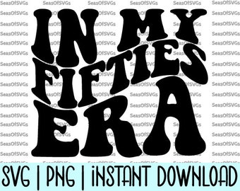 In My Fifties Era PNG File for Download - Etsy