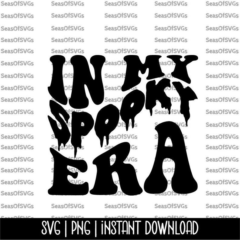 In My Spooky Era SVG PNG Spooky Era SVG Png Groovy - Etsy