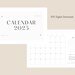 Minimalist Monthly Calendar Planner Inspirational Quotes 2025 Wall ...