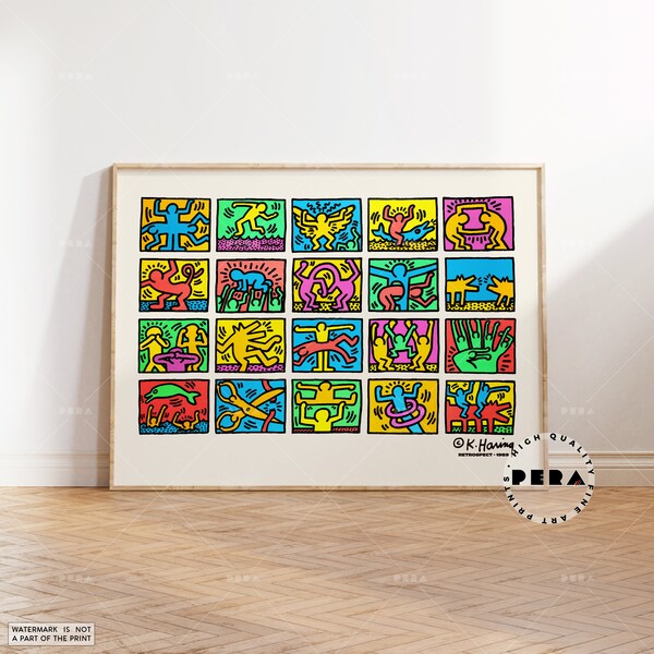 Keith Haring Wall Decal - Etsy