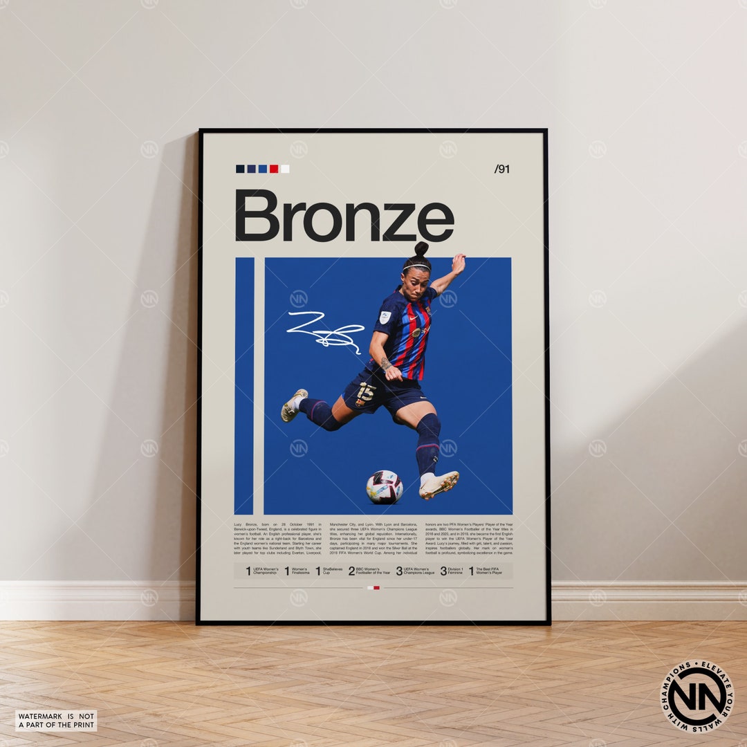 Lucy Bronze Poster, Barcelona Poster, Soccer Gifts, Sports Poster ...