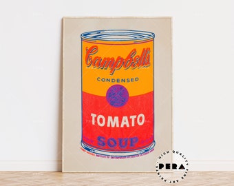 Campbell's Soup Can Print Andy Warhol Exhibition Poster - Etsy