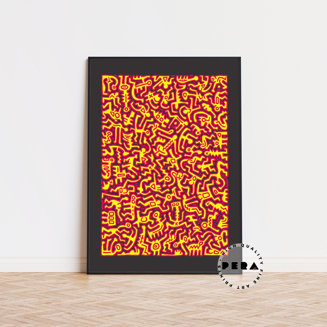 Keith Haring Art Poster Keith Haring Print Modern Art Print - Etsy UK