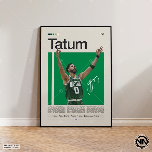 Jayson Tatum Champion Poster - Etsy