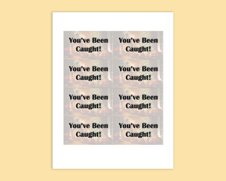 Santa Claus Caught You Being Good Cards Digital Download - Etsy