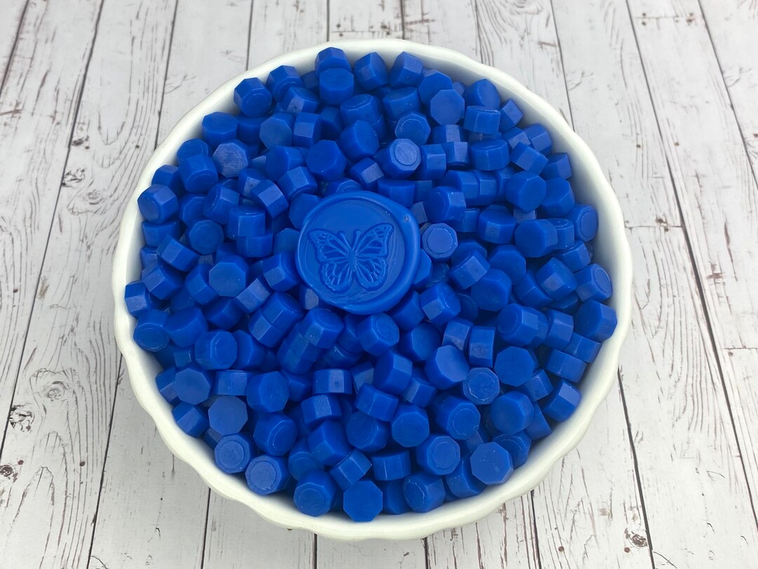Royal Blue Wax Beads 50 or 100 Pieces - Etsy