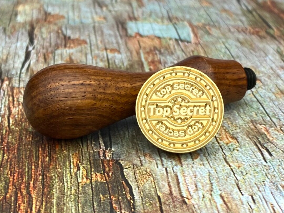 Top Secret Wax Stamp With Handle - Etsy