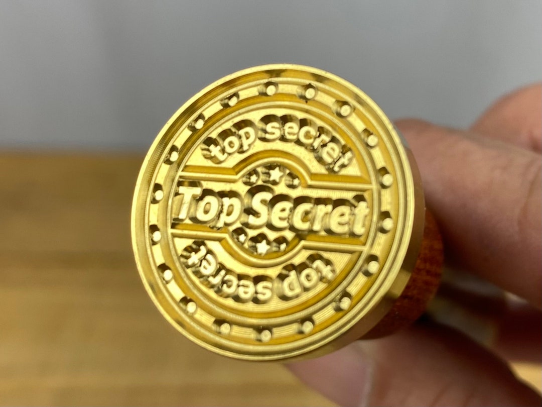 Top Secret Wax Stamp With Handle - Etsy
