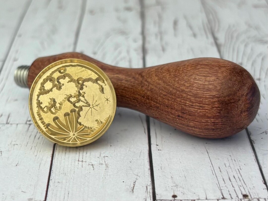 World Map Globe Wax Stamp With Handle - Etsy
