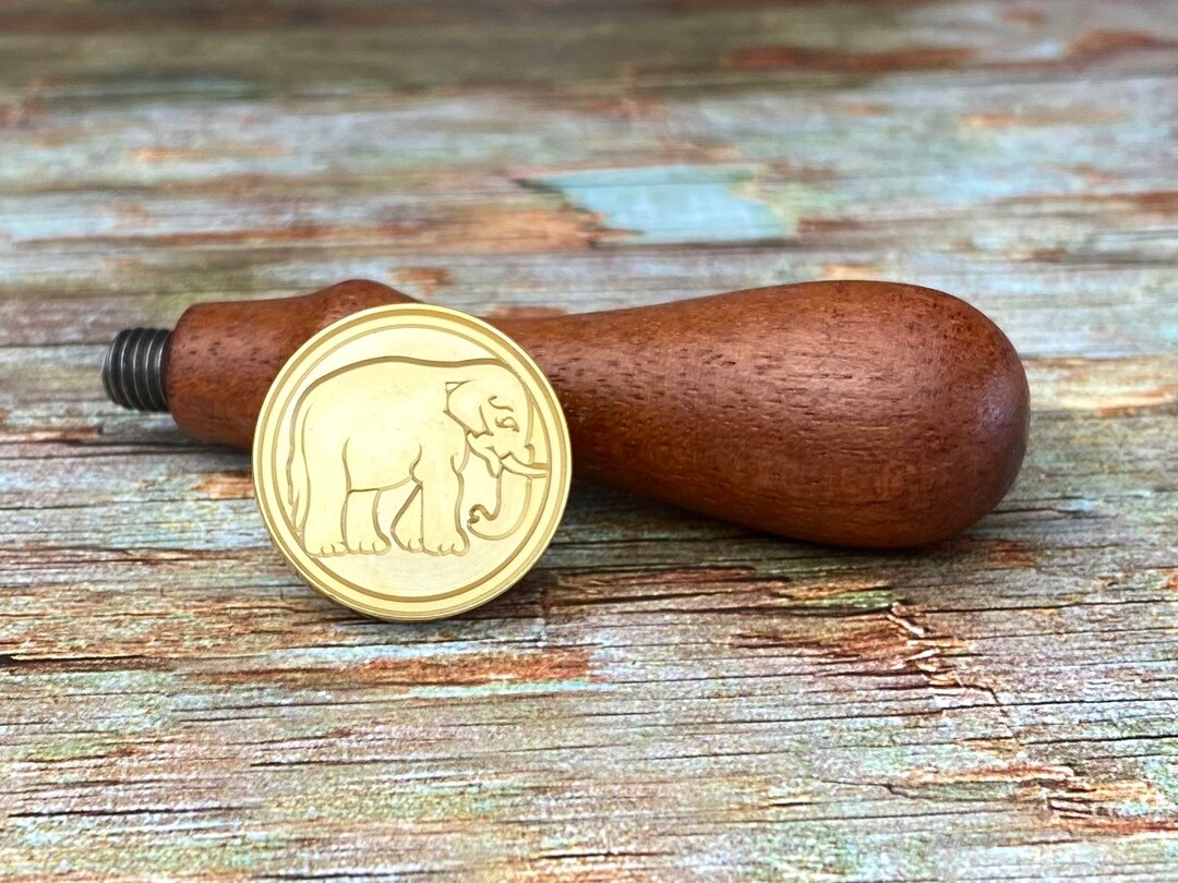 Elephant Wax Stamp With Handle - Etsy