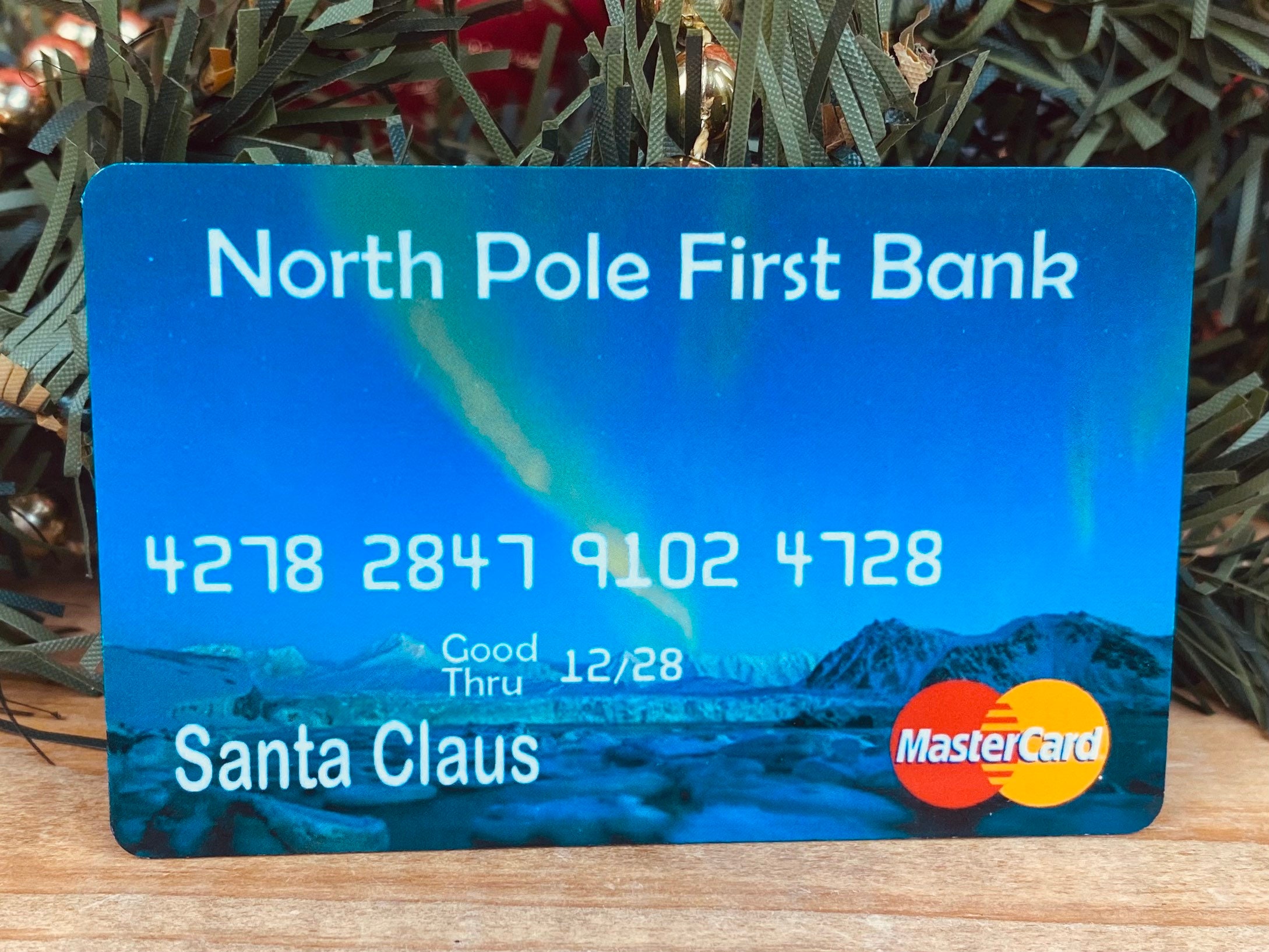 Santa’s Credit Card on PVC Realistic - Etsy