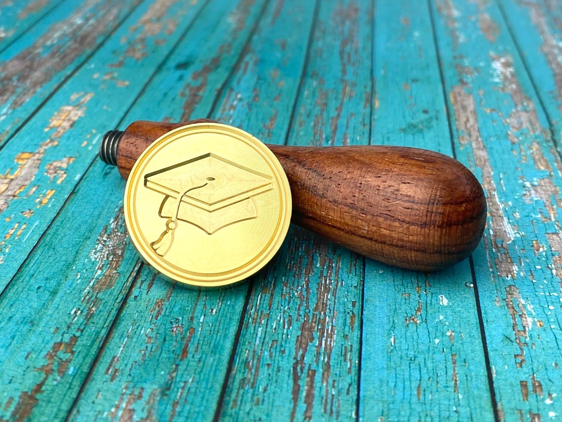 Graduation Cap Mortarboard Wax Stamp With Handle - Etsy