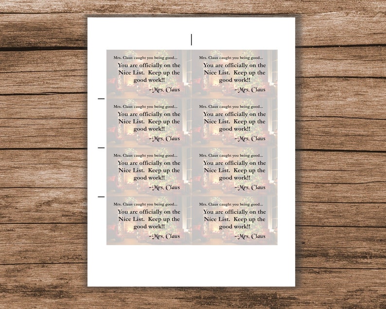 Mrs. Claus Caught You Being Good Cards Digital Download - Etsy