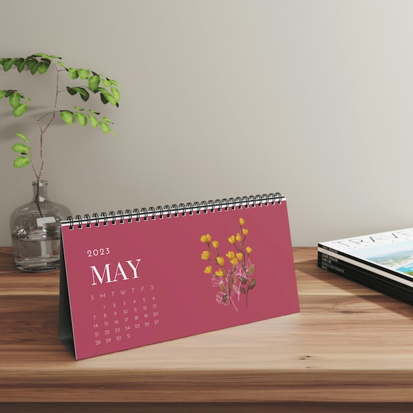 Flower Desk Calendar - Etsy