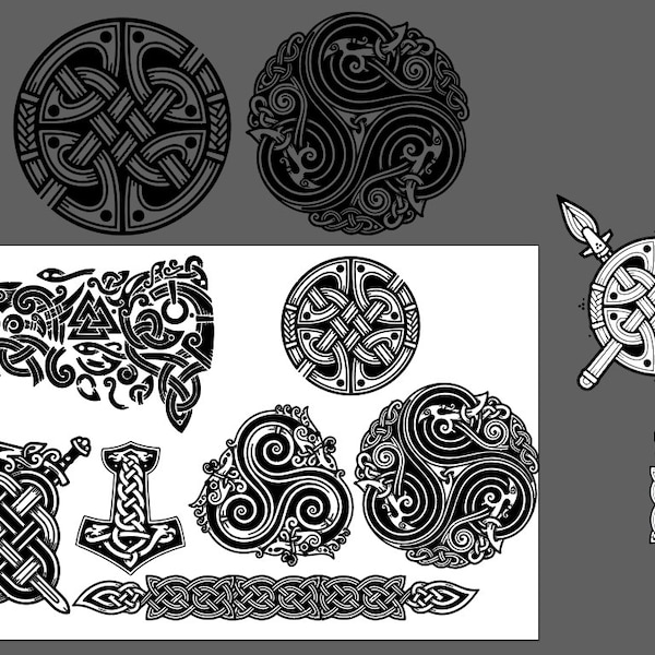 Viking Borders Svg - Etsy