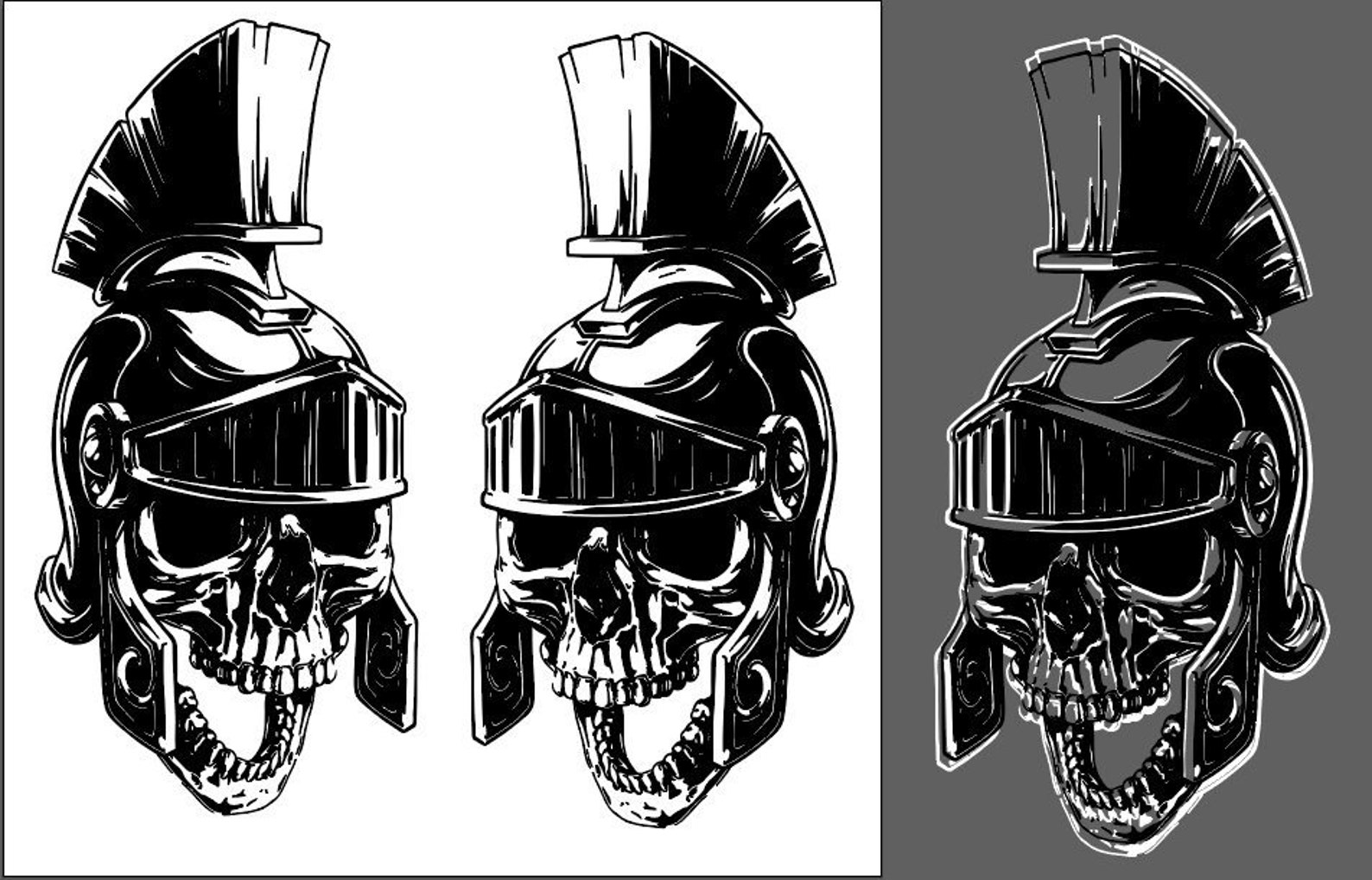 Spartan Scull SVG - Etsy