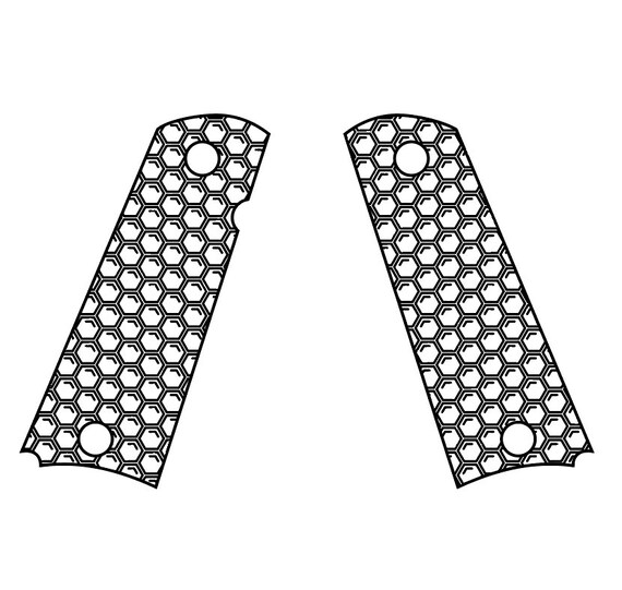 Honeycomb Pattern 1911 Grips Stippling Engraving Vector - Etsy