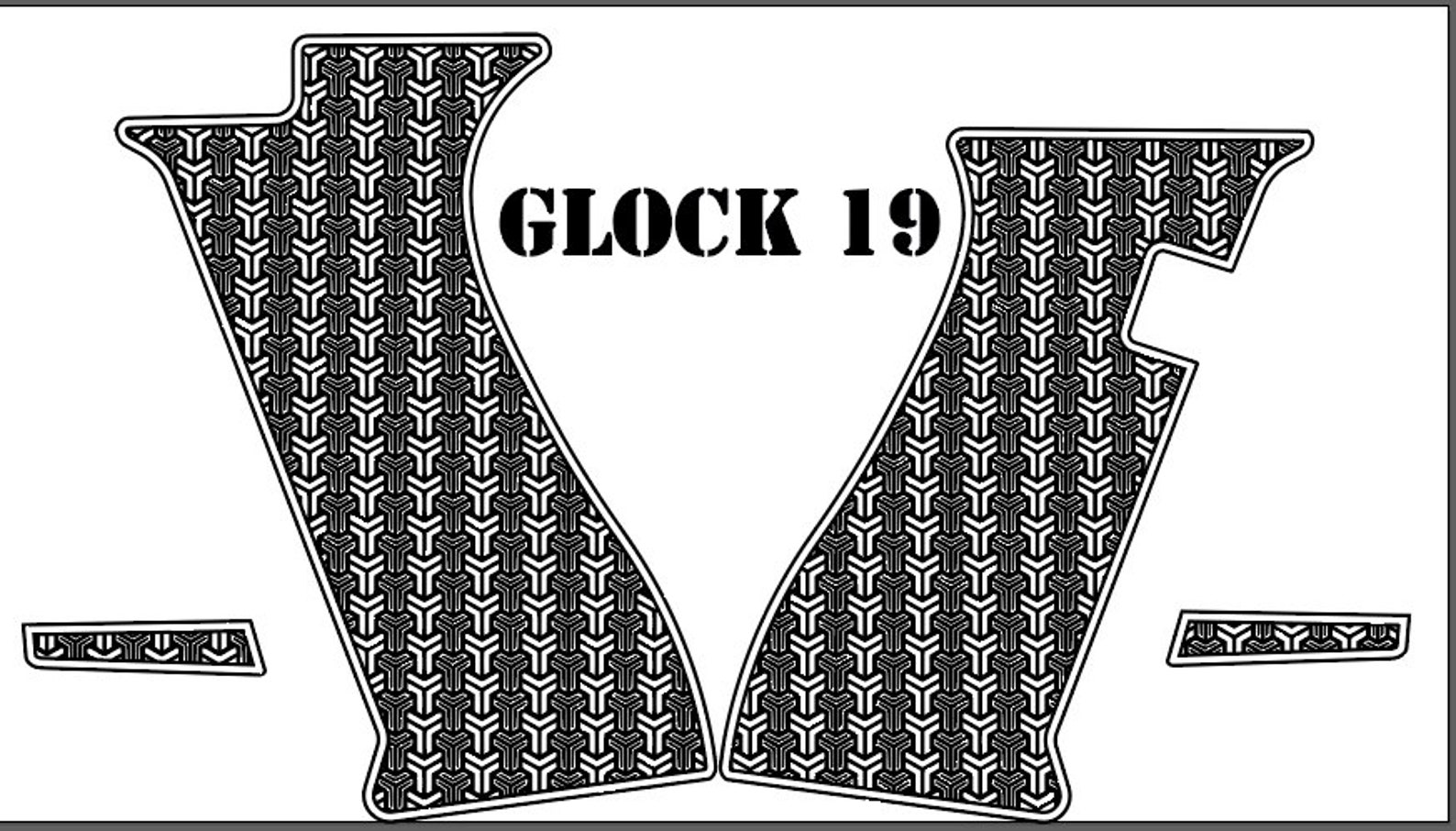 Glock 19 G19 Y Pattern for Laser Engraving - Etsy